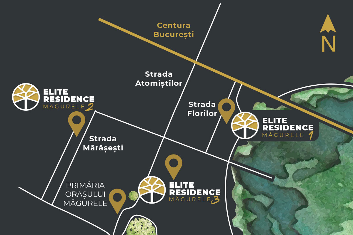 Localizare • Elite Residence Măgurele